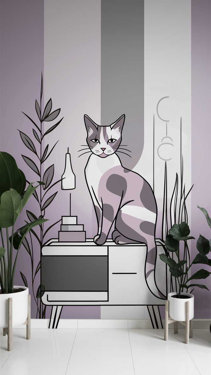 10 Chic Cat Wallpaper Ideas to Revamp Your Space