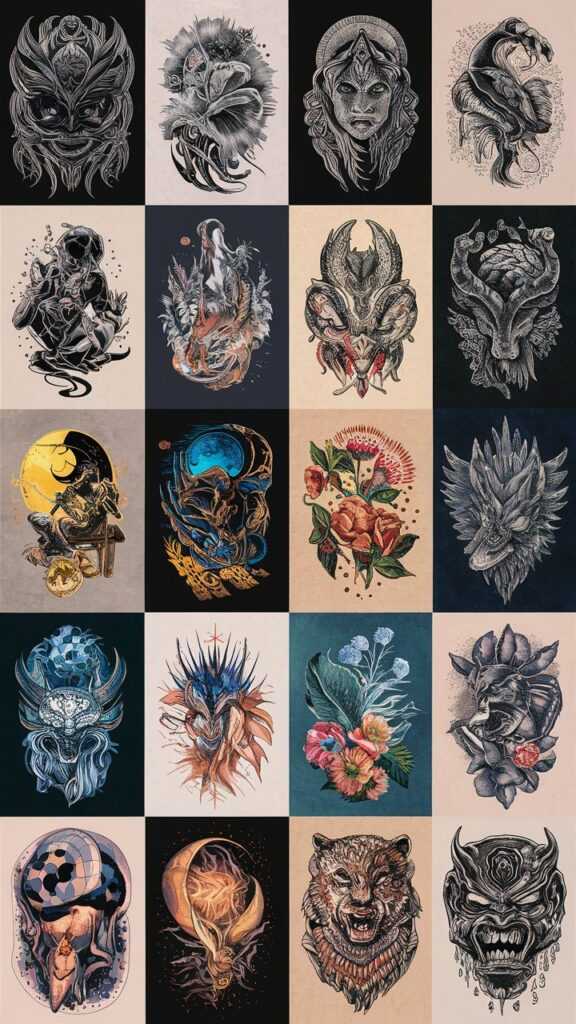 Unique Tattoo Design Drawings Inspiration