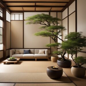 Japanese Living Room Background: Serene Zen Designs