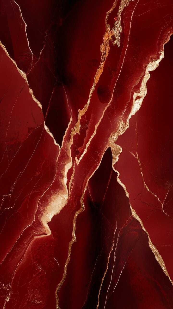 25+ Best Red Golden Marble Wallpaper Ideas for a Dreamy Home Makeover